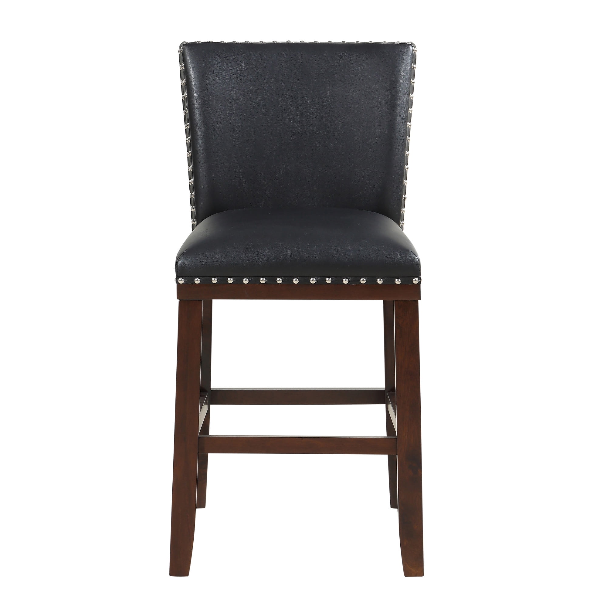 Steve Silver Tiffany Solid Wood 24" Counter Stool - Black-Espresso ...