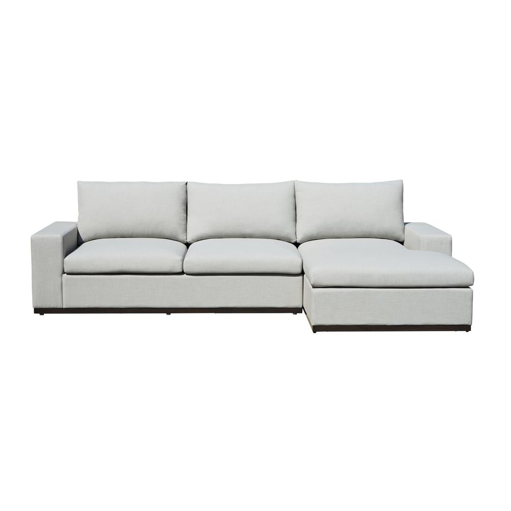 Steve Silver Wyatt Gray Fabric Aluminum Frame Chofa - Walmart.com