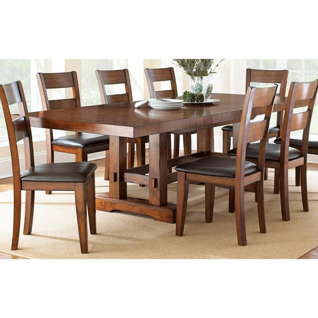 Steve Silver Zappa Dining Table - Medium Cherry - Walmart.com