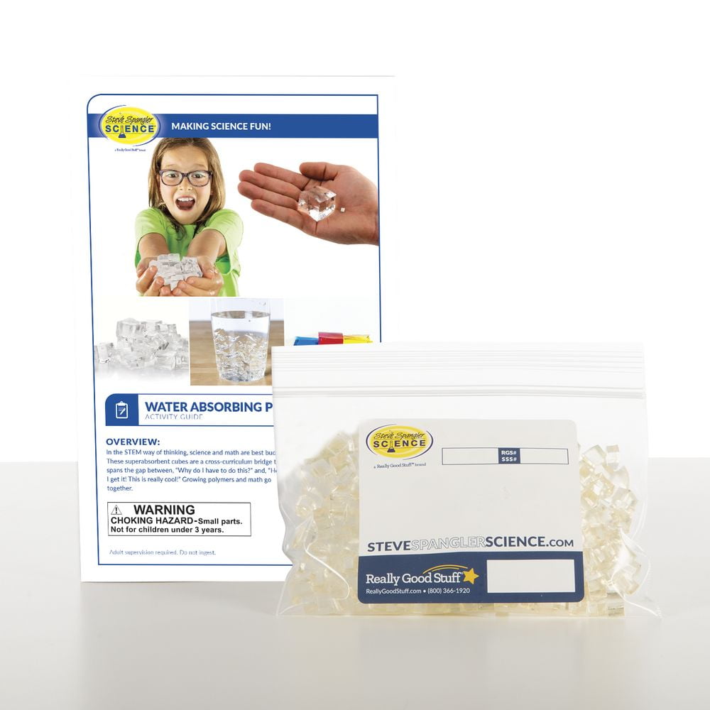 Steve Spangler Science Water Cubes ? Superabsorbent Polymers - Walmart.com