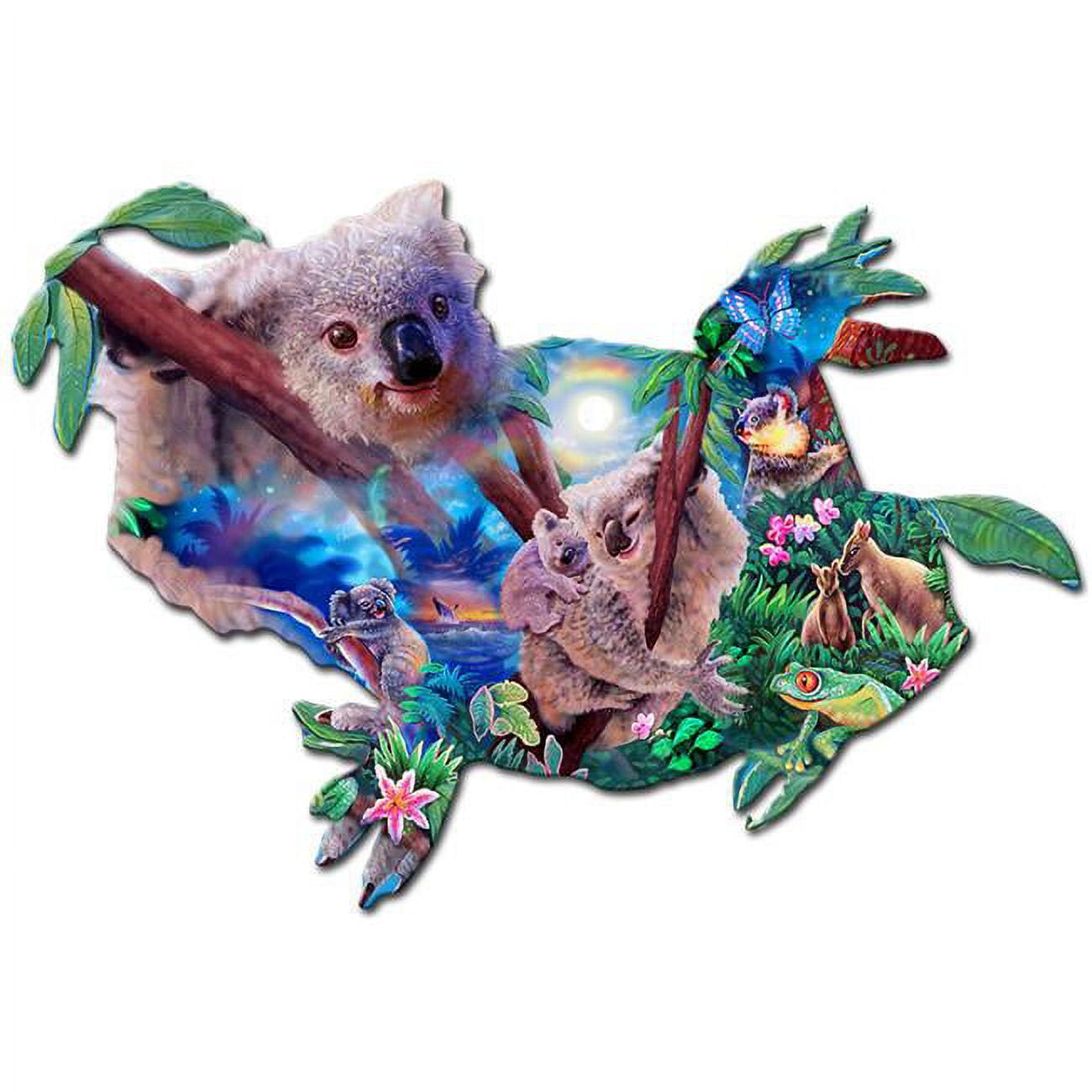 Steve Sundram Art SUN036 24 x 16 in. Koala Kingdom Plasma Metal Sign ...