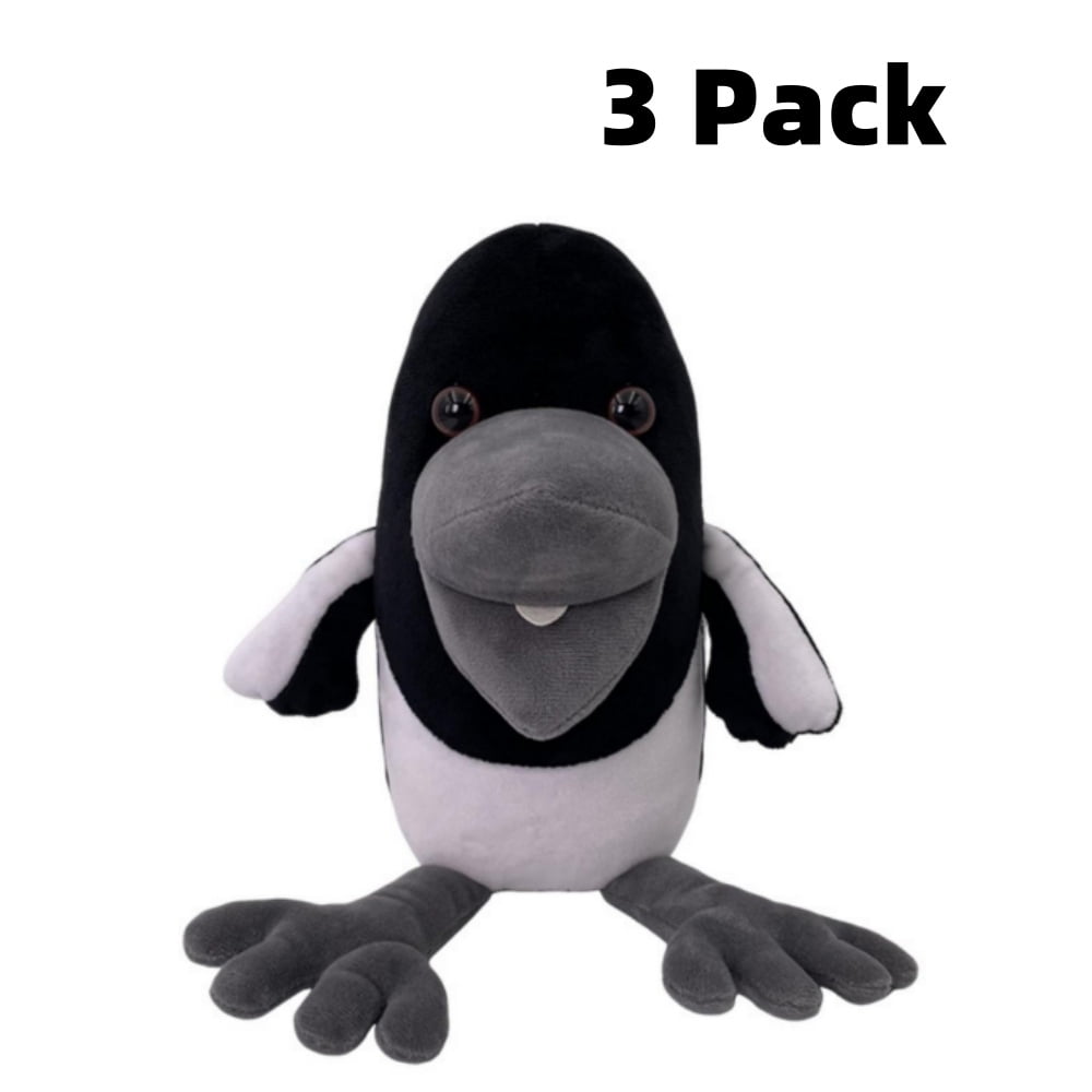 Steve and Maggie Plush Figure Toy 7.8 inch Black Bird Crow Stuffed ...