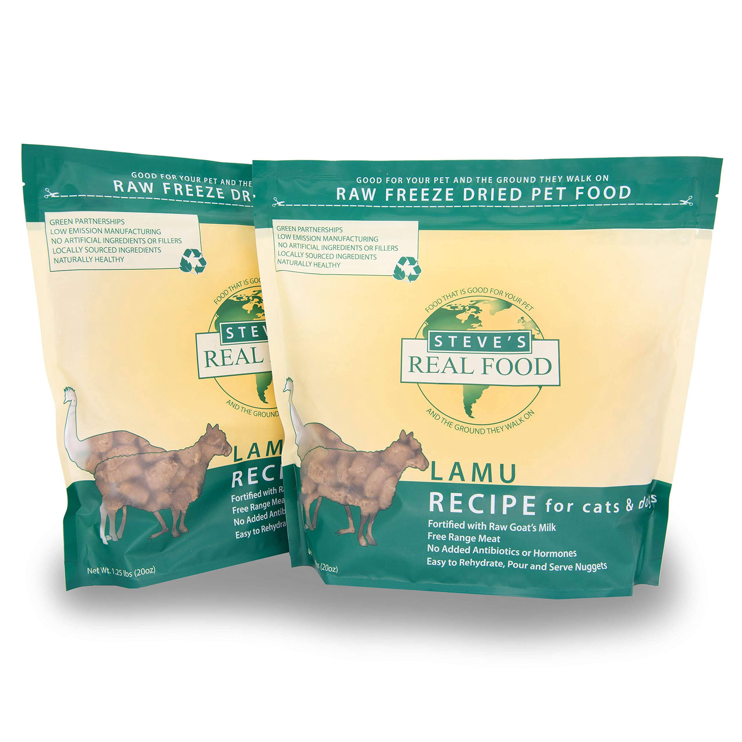 Steve's Real Food Freeze-Dried XEF1 Raw Food Diet for Dogs and Cats, 2 ...