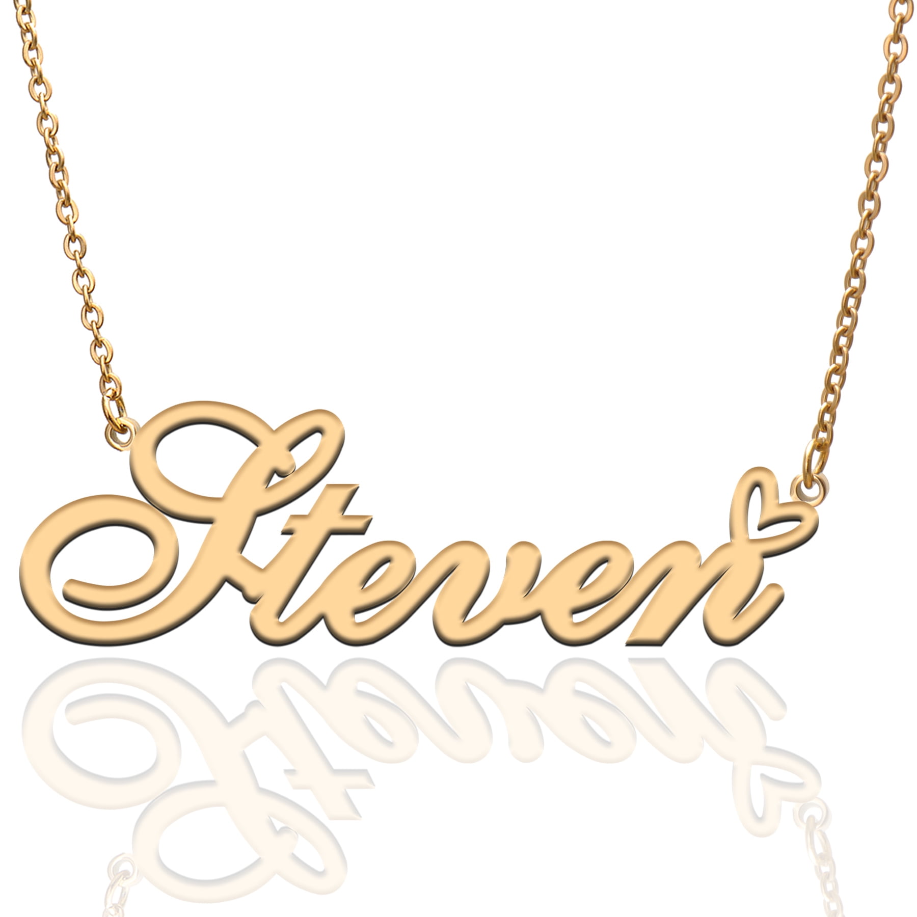 Steven Custom Name Necklace Customized Personalized Plated Name ...