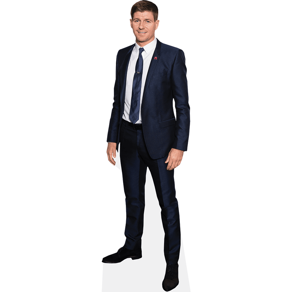 Steven Gerrard (Blue Suit) Mini Cardboard Cutout Standee - Walmart.com