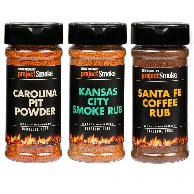 Steven Raichlen Project Smoke BBQ Spice Rub Seasoning - 3 Pack American ...