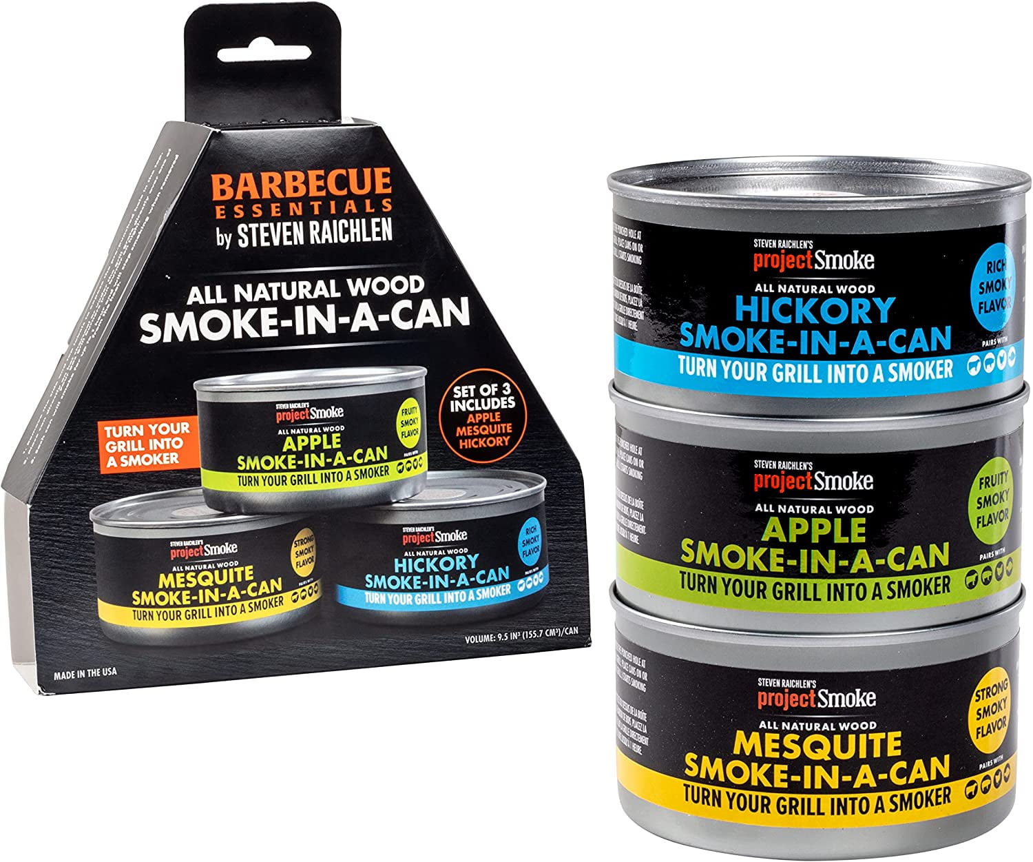Steven Raichlen's Planet Barbecue 3 Pack Smoke in a Can - Apple ...