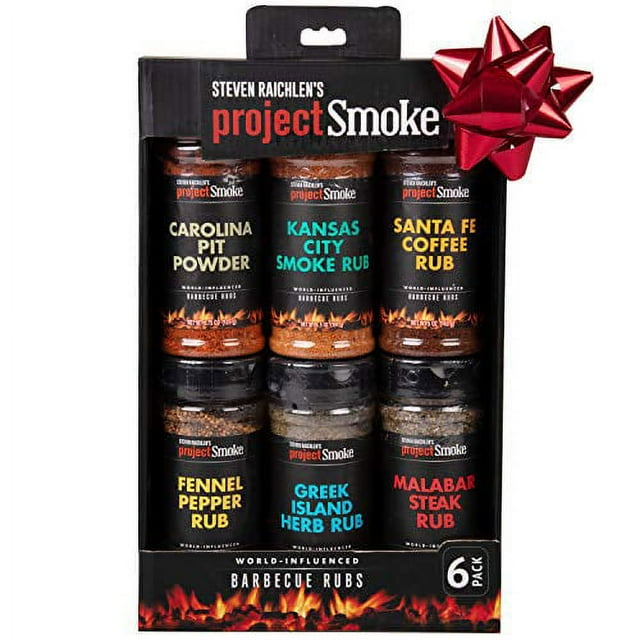 Steven Raichlen's Project Smoke BBQ Spice Rub Seasoning Combo Gift Box ...