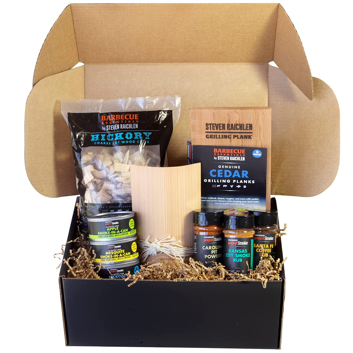 Steven Raichlen's Ultimate Barbecue Flavor Grilling Box - BBQ Party Set - 3 USA Spice Rubs ...