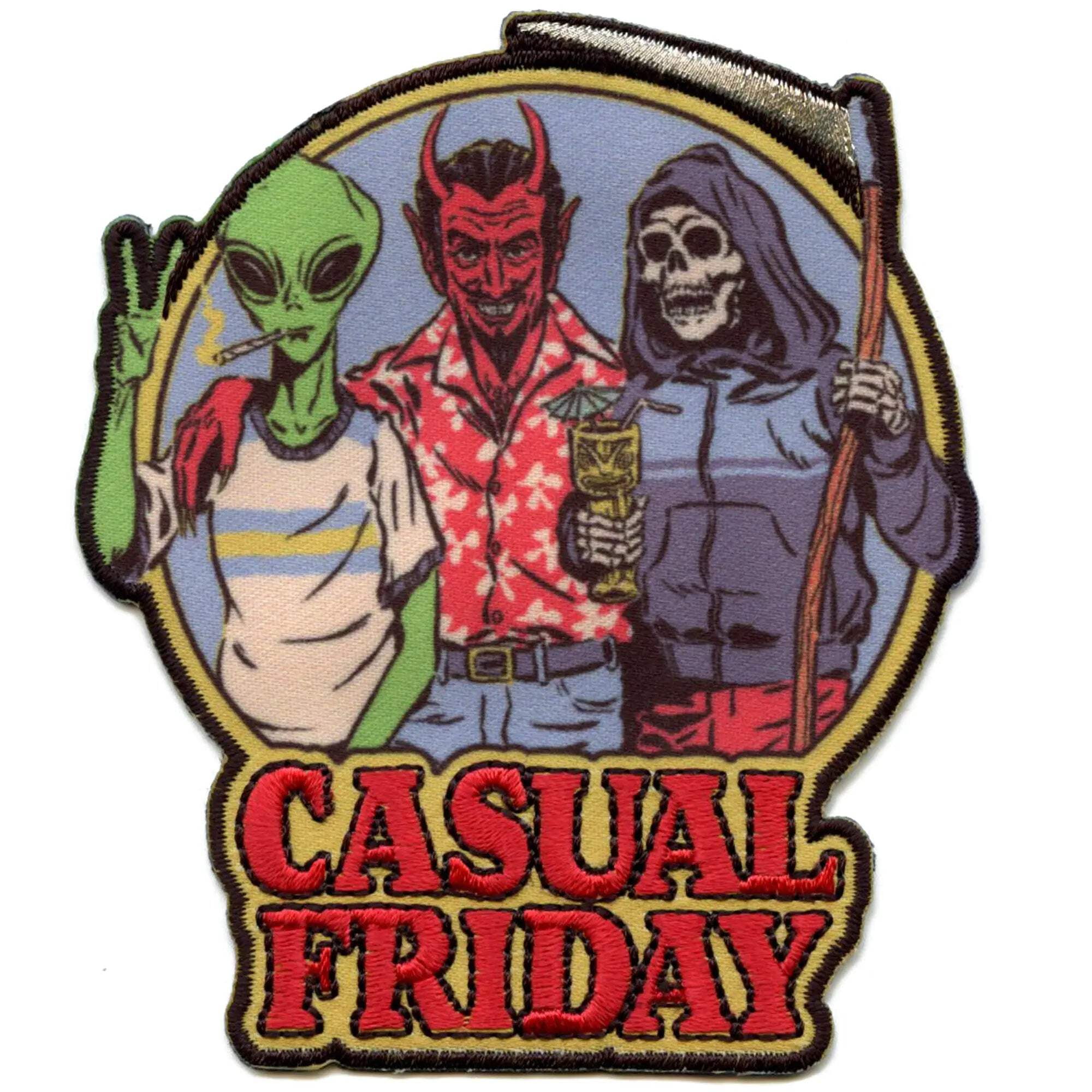 Steven Rhodes Casual Friday Artist Patch Alien Devil Reaper Sublimated ...