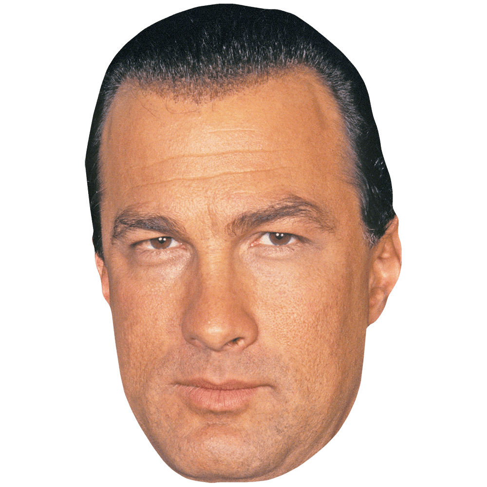 Steven Seagal (90s) Big Head. Larger than life mask. - Walmart.com
