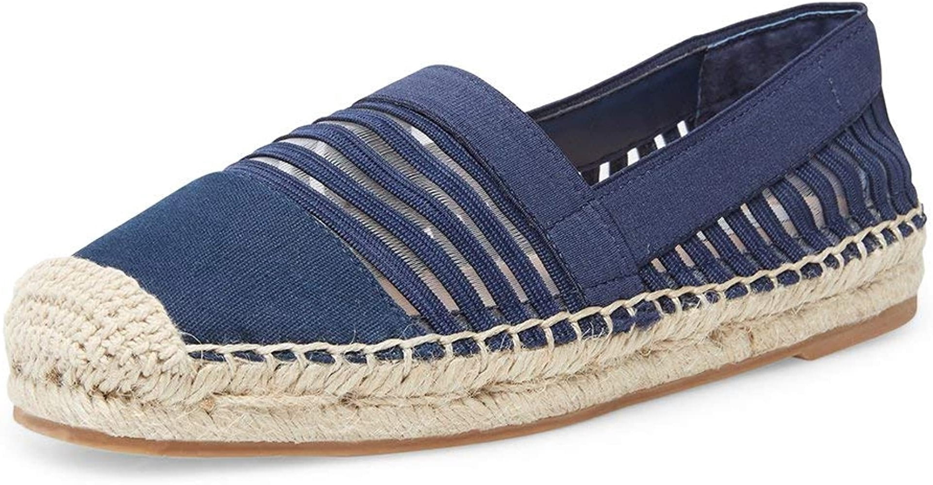 Steve Madden Haleen Flatform Espadrille Slip-On Loafer, Navy Multi ...