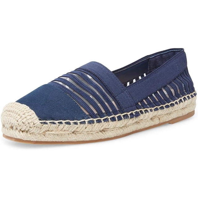 Steve Madden Haleen Flatform Espadrille Slip-On Loafer, Navy Multi ...