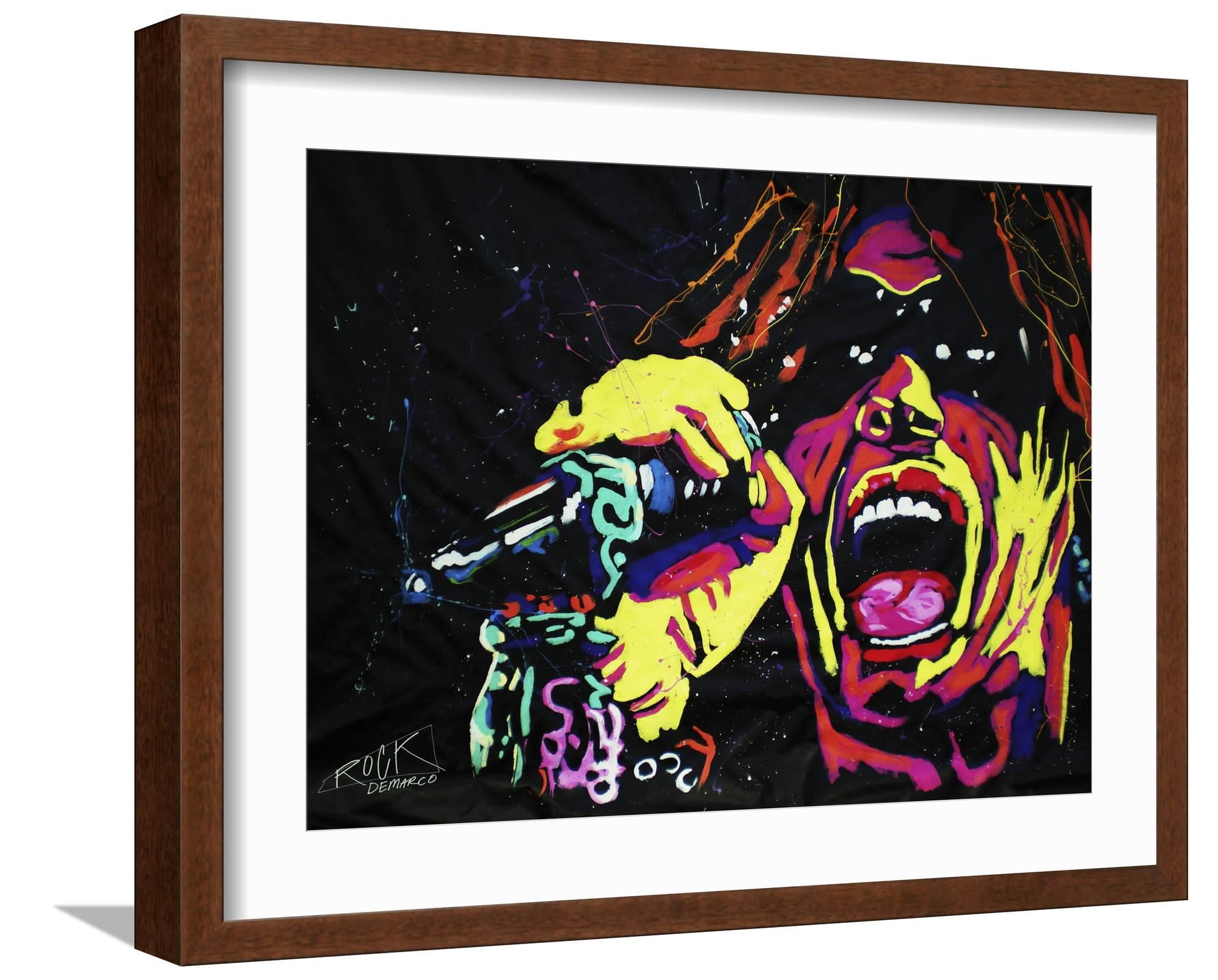 Art.com Steven Tyler 001 Giclee Print by Rock Demarco, Brown Frame Wall ...