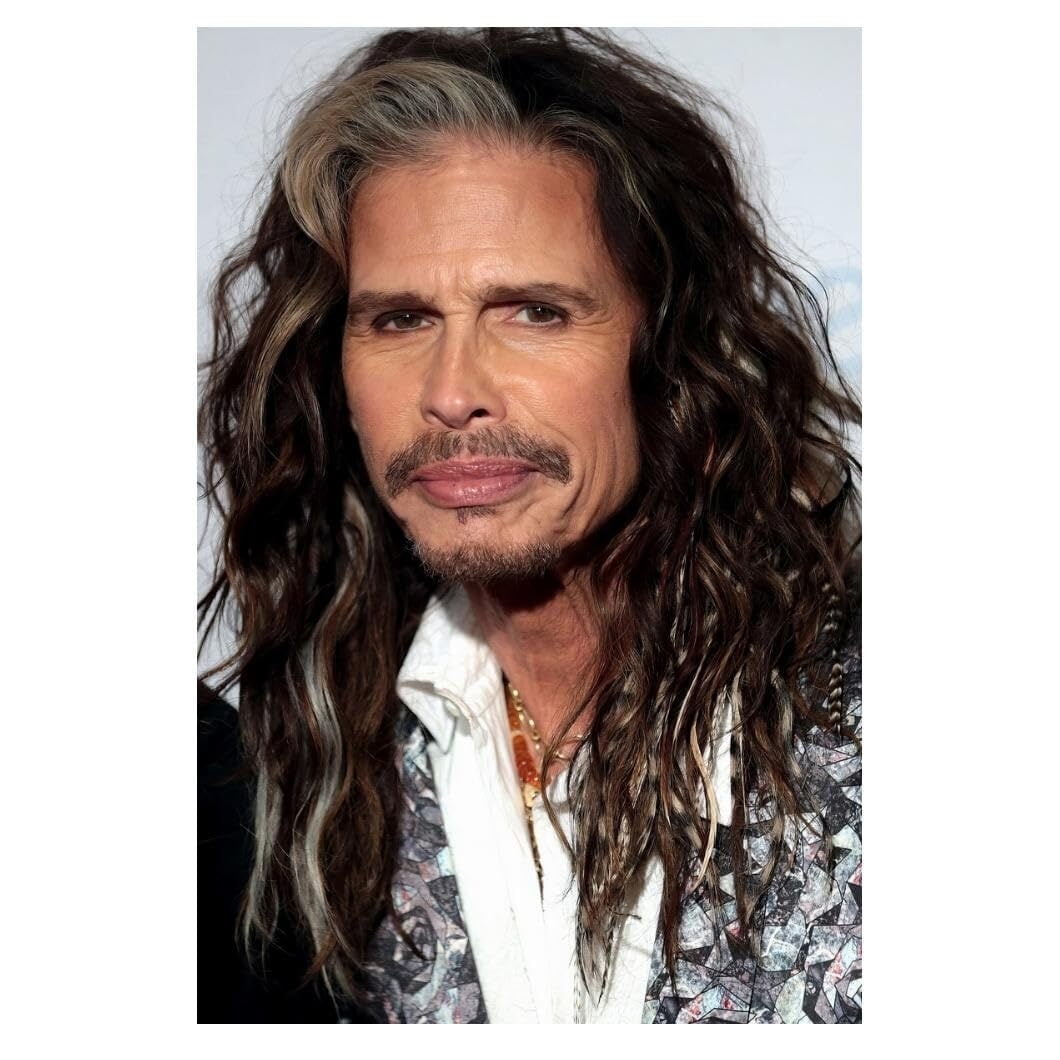 Steven Tyler Modern Portrait Poster Legendary Aerosmith Frontman Rock ...