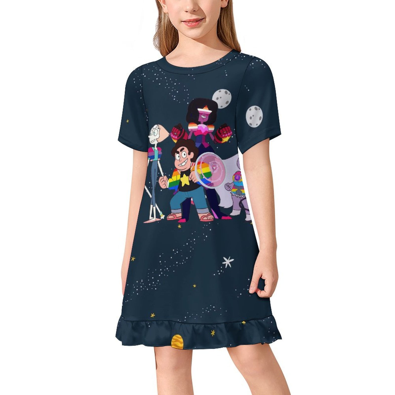 Steven Universe Animation Children's Short Sleeved Dress 3D Printed ...