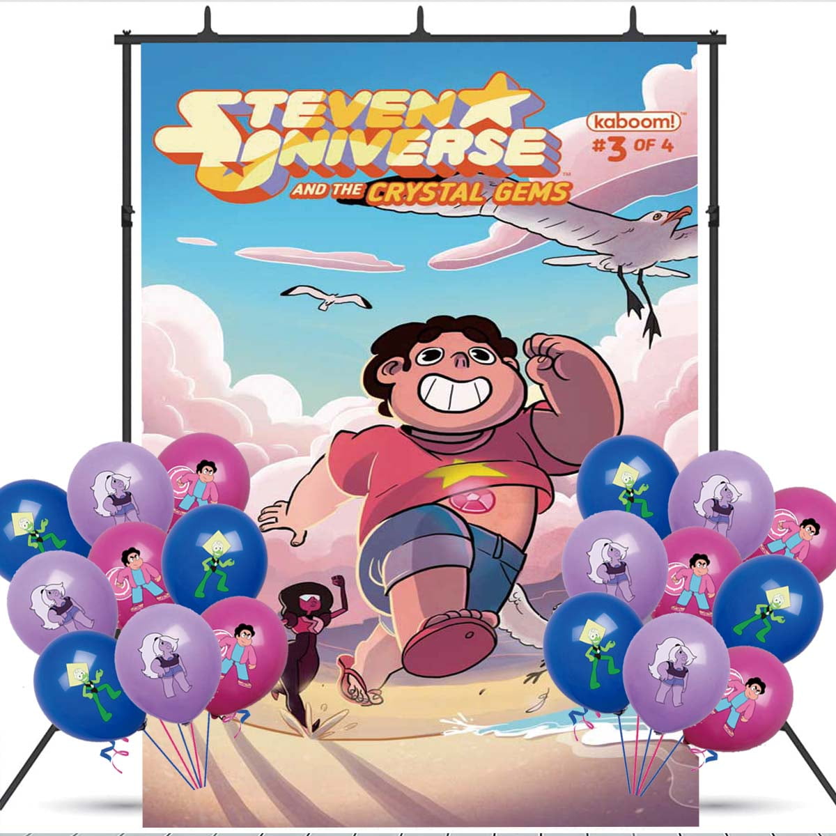 Steven Universe Backdrop Balloons Banner Party Decorations Taspestry ...