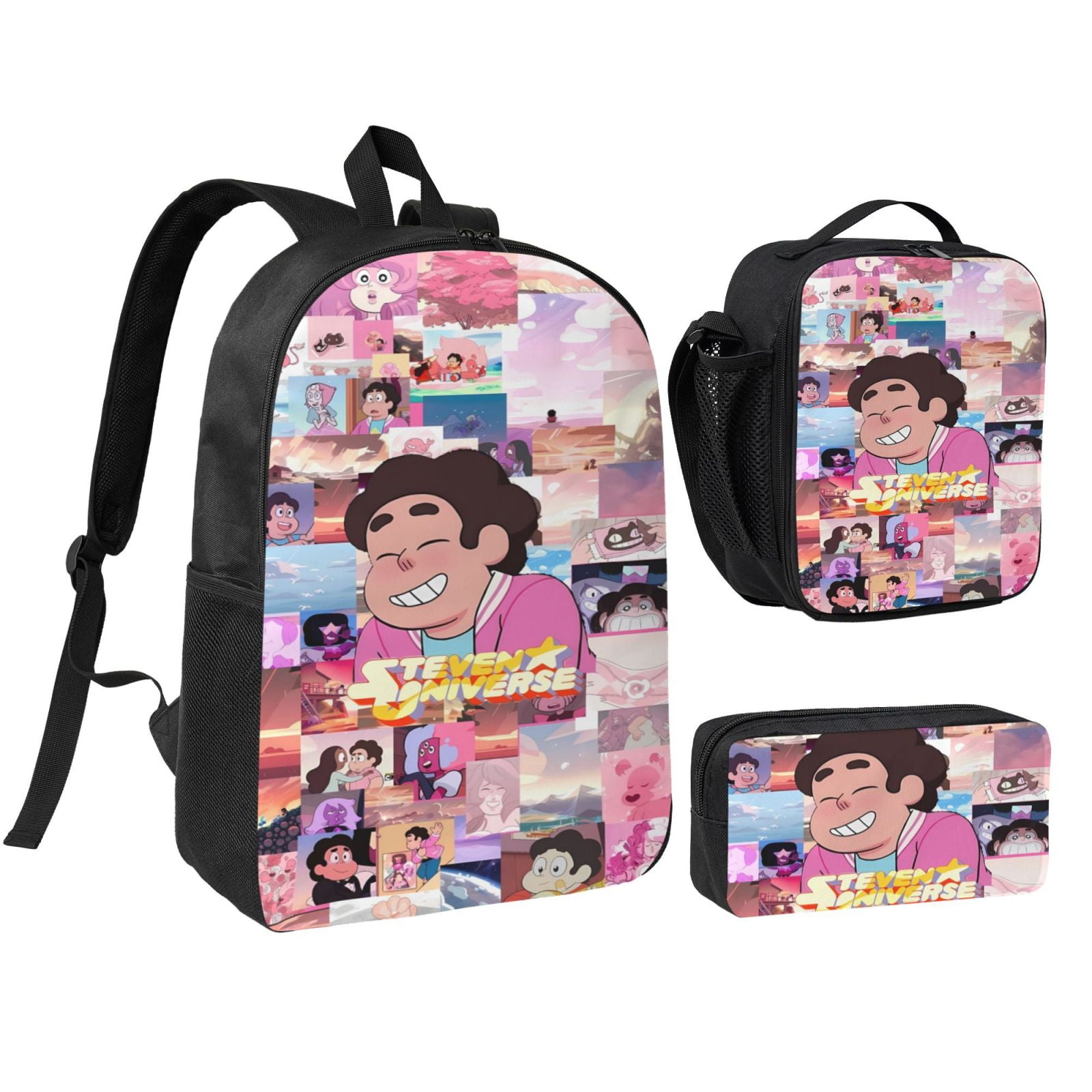 Steven Universe Backpack with Lunch Bag Football Star Backpack Set ...