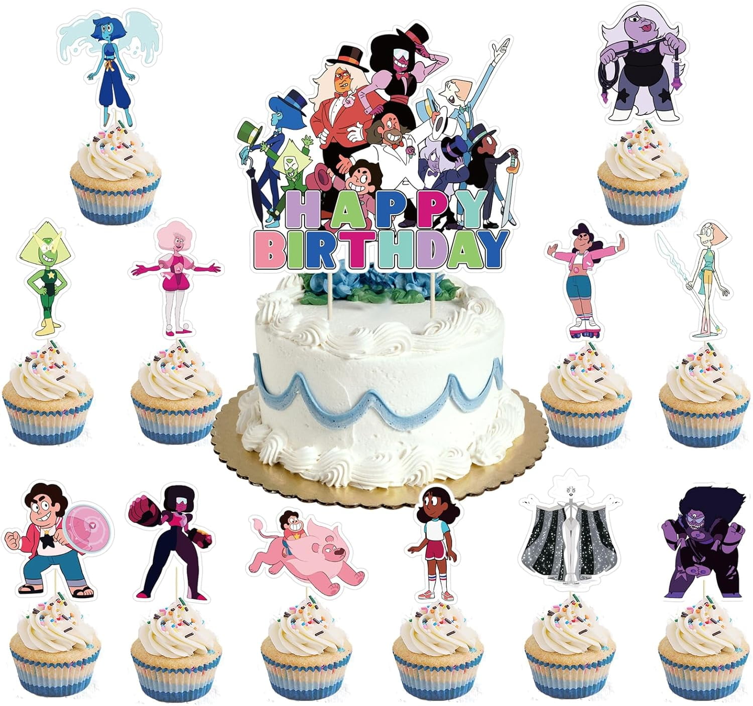 Steven Universe Birthday Party Decorations, 50pcs Steven Universe Theme ...