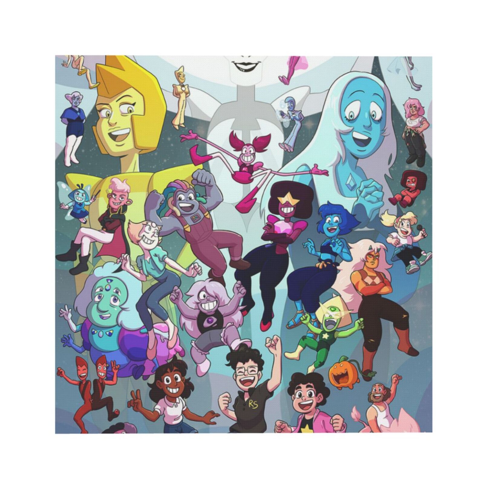 Steven Universe Crystal Gems Canvas Decorative Poster Square Unframe ...