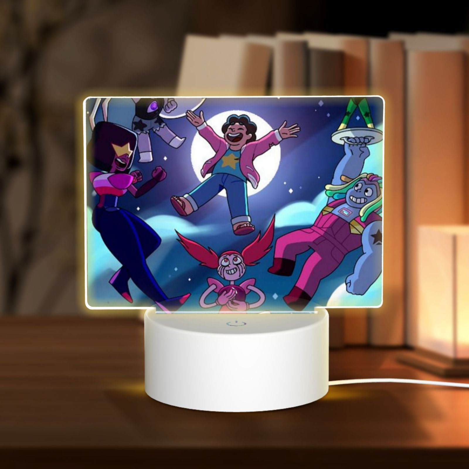 Steven Universe Crystal Gems Rectangular Acrylic Night Light USB Cable ...