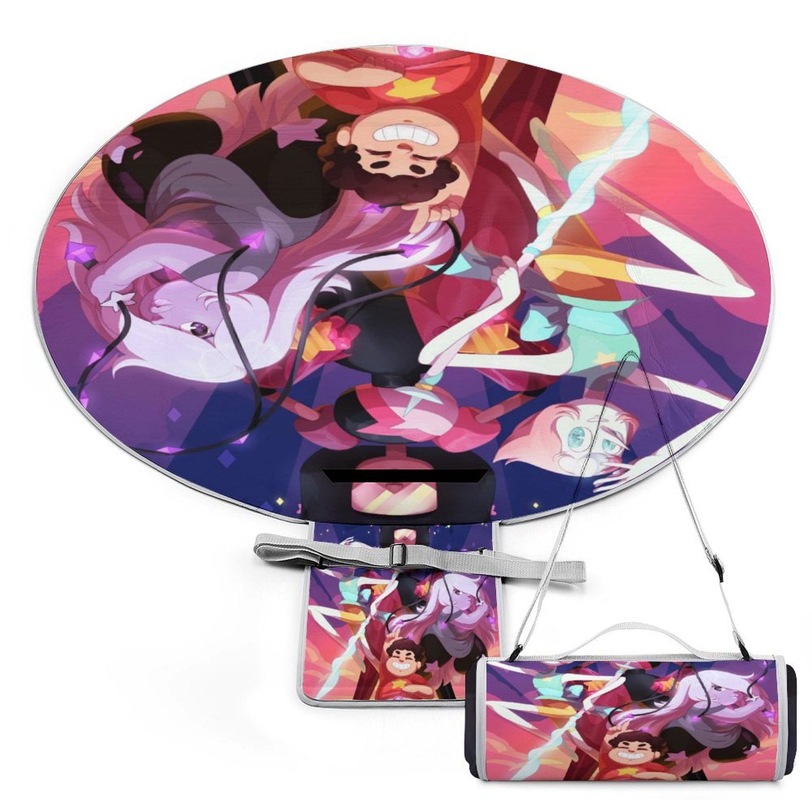 Steven Universe Crystal Gems Round Picnic Mat Summer Beach Blanket ...