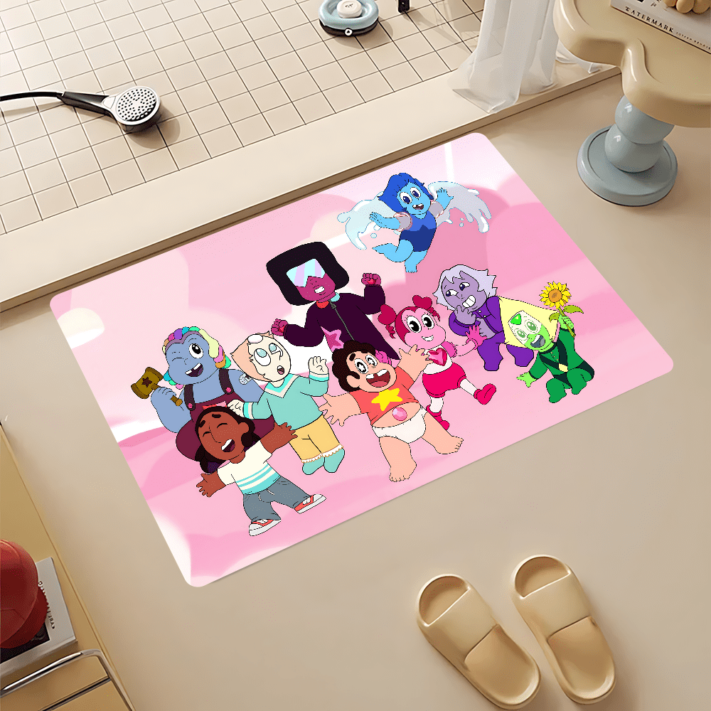Steven Universe Crystal Velvet Bathroom Rugs Cute Steven Universe ...