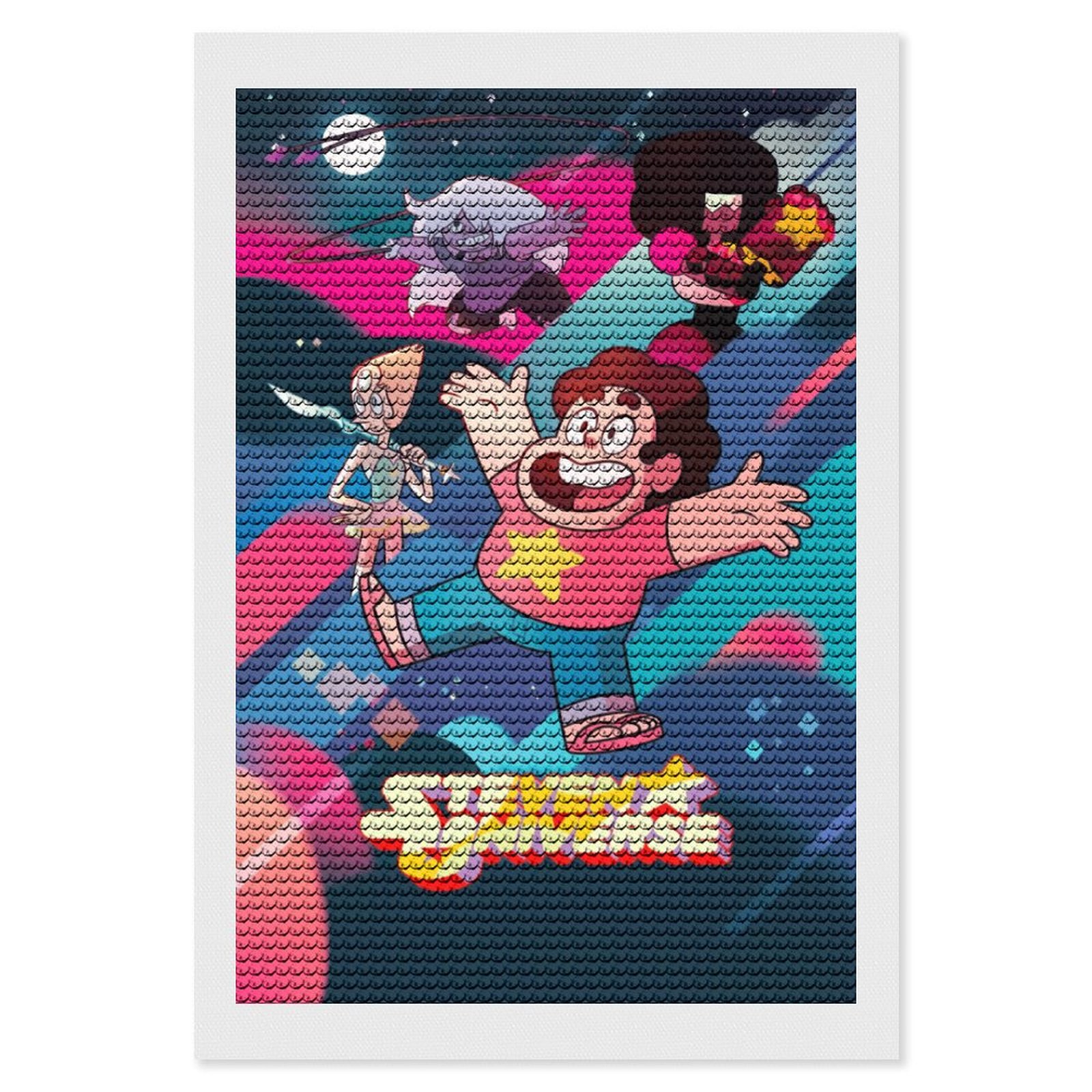 Steven Universe Diamond Art Painting for Adult, DIY Full Round 5D ...