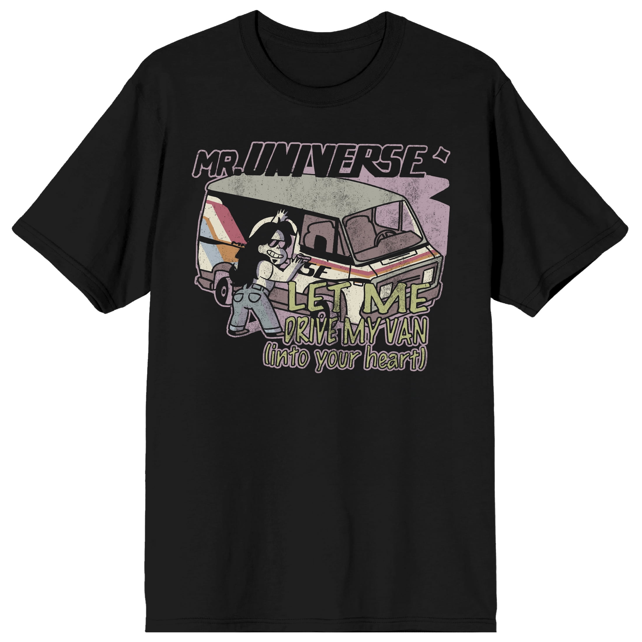 Steven Universe Let Me Drive My Van Into Your Heart Adult Black Crew ...