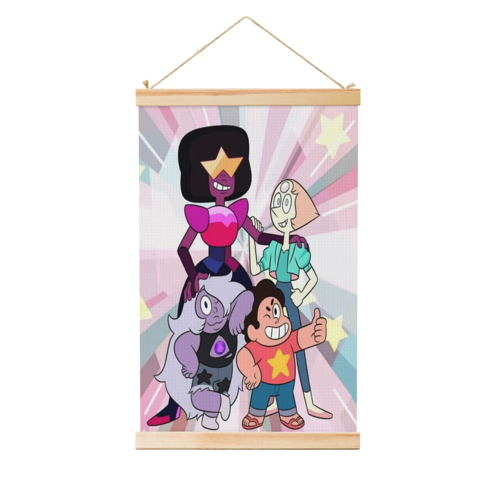 Steven Universe Poster Canvas Wooden Shaft Hanging Poster Home Decor ...