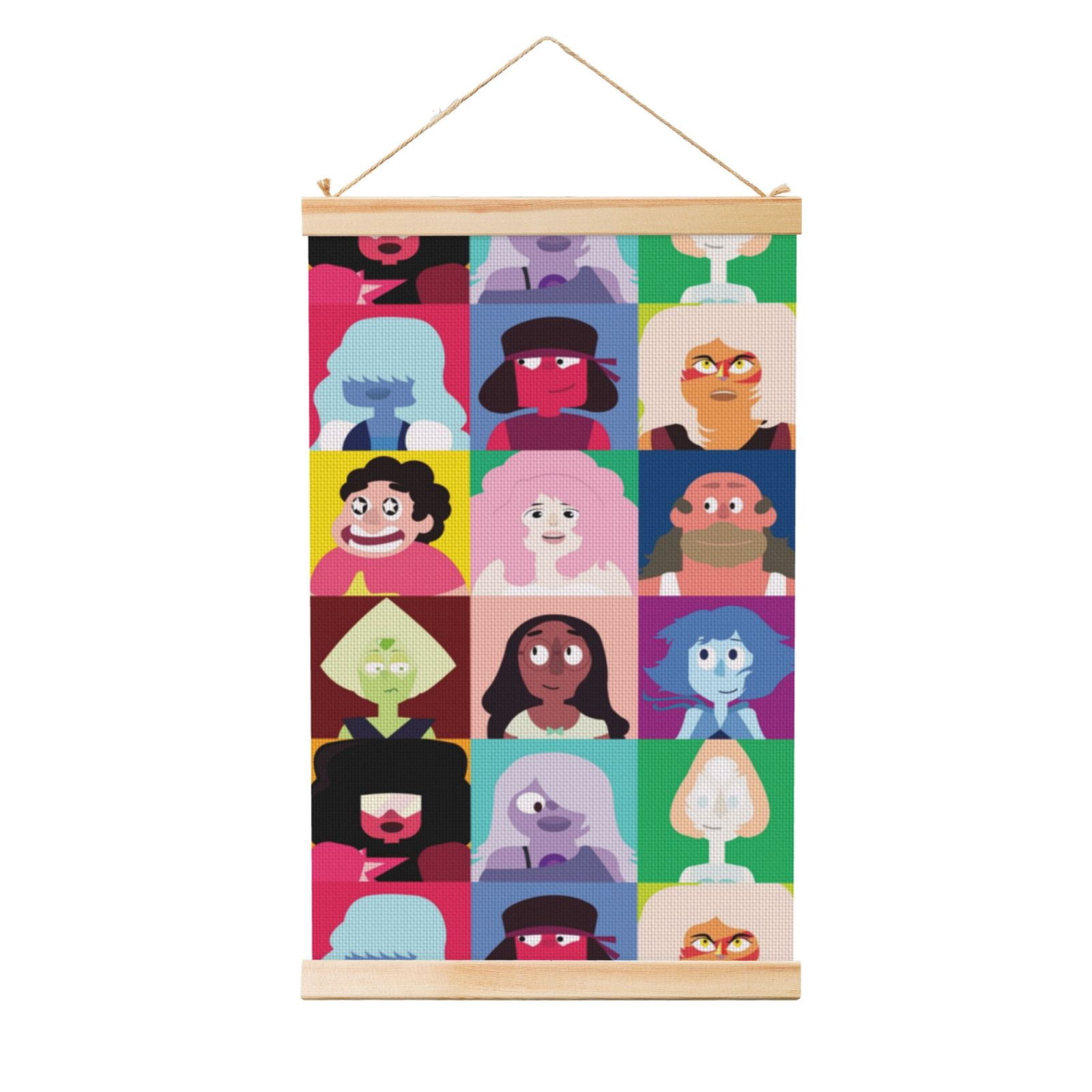 Steven Universe Poster Canvas Wooden Shaft Hanging Poster Home Decor ...
