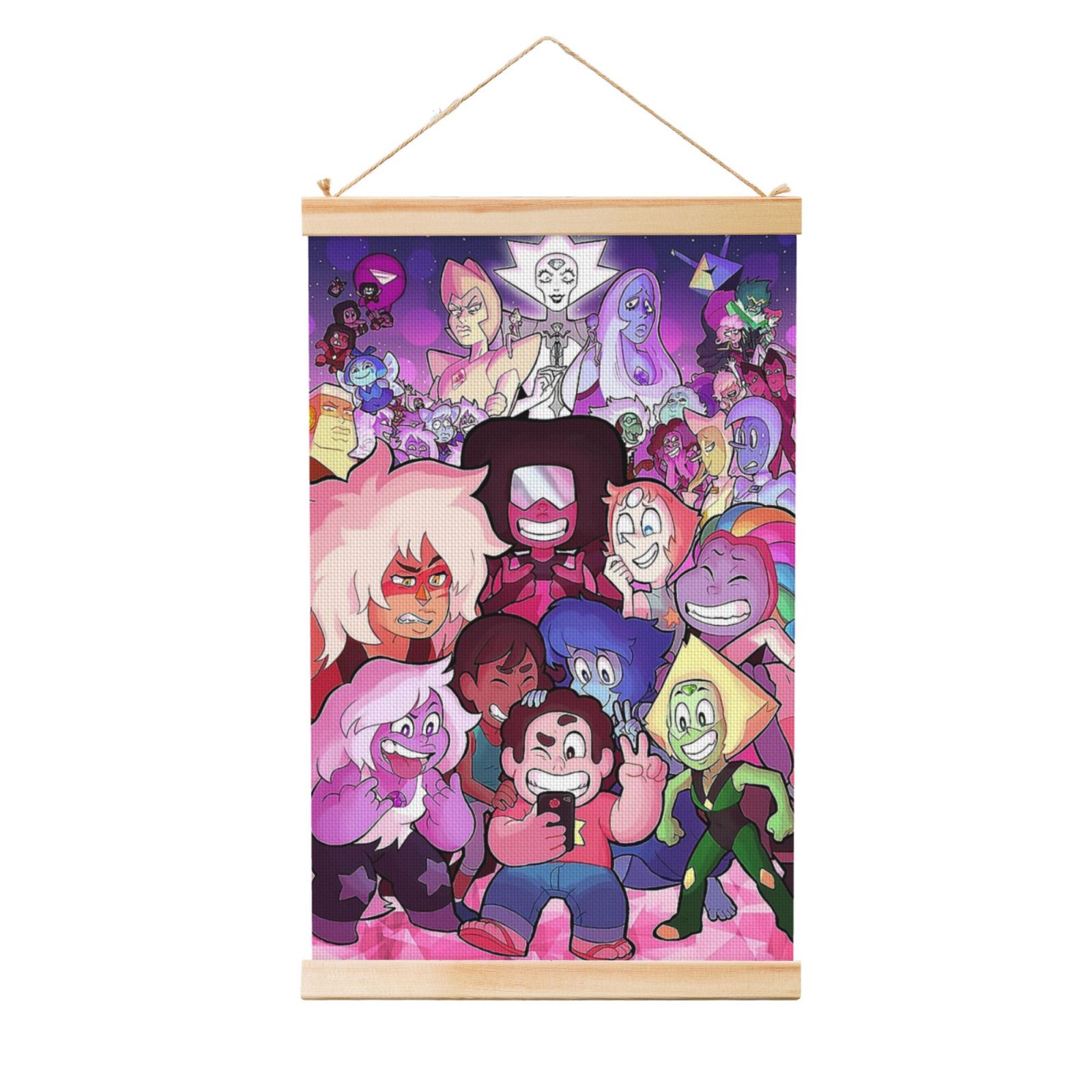 Steven Universe Poster Canvas Wooden Shaft Hanging Poster Home Decor ...