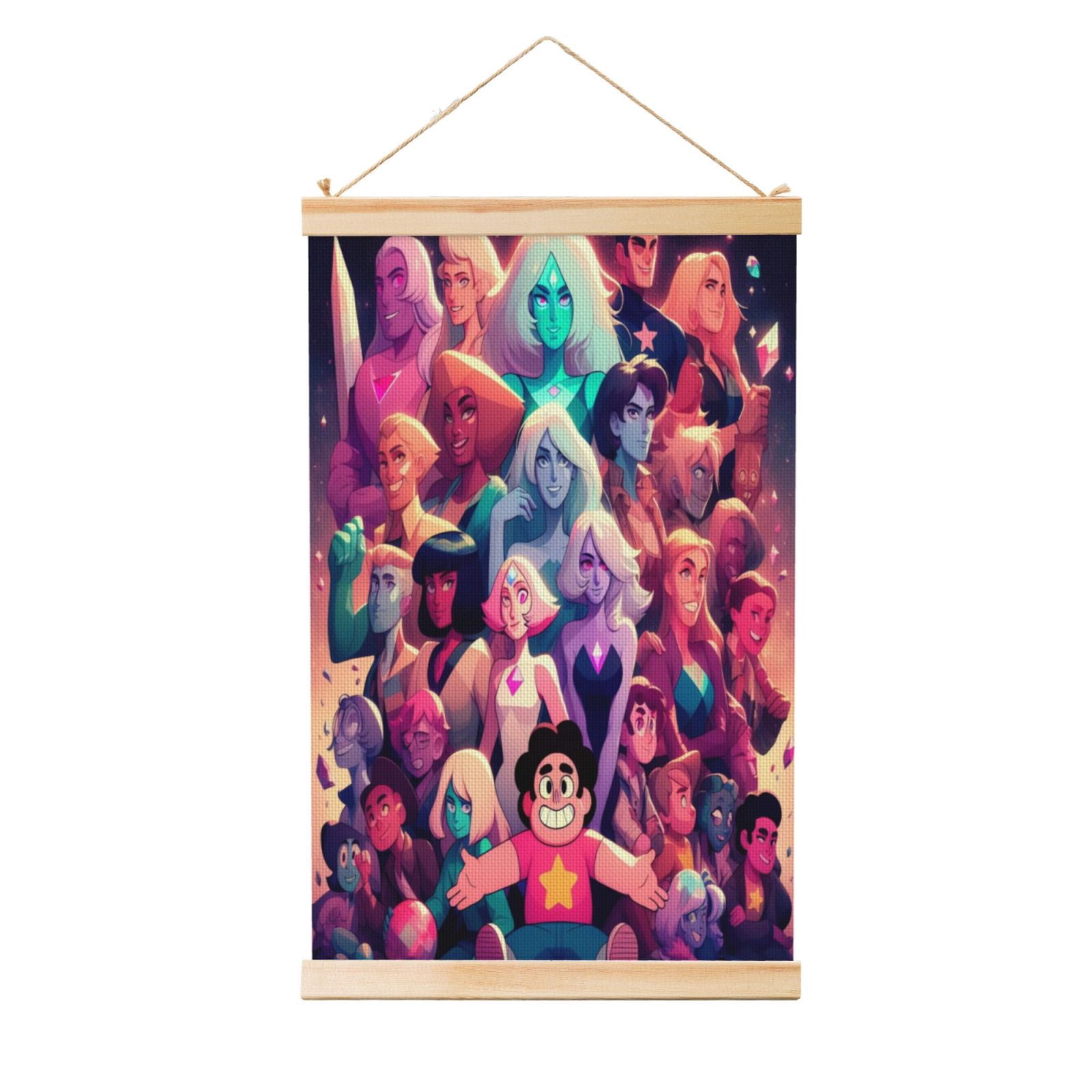 Steven Universe Poster Canvas Wooden Shaft Hanging Poster Home Decor ...