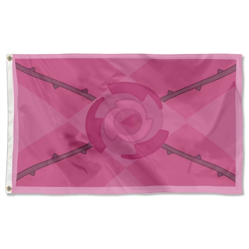 Steven Universe - Rose Quartz Battle Flags Banner Home Yard Garden ...