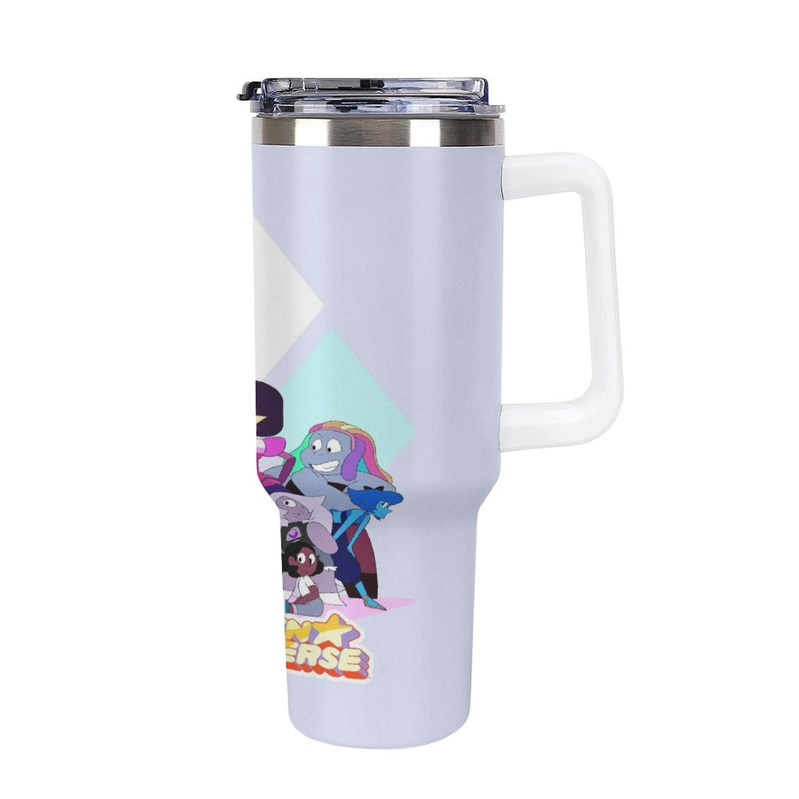 Steven Univer-s Stainless Steel Tumbler with Handle and Straw Fits in ...