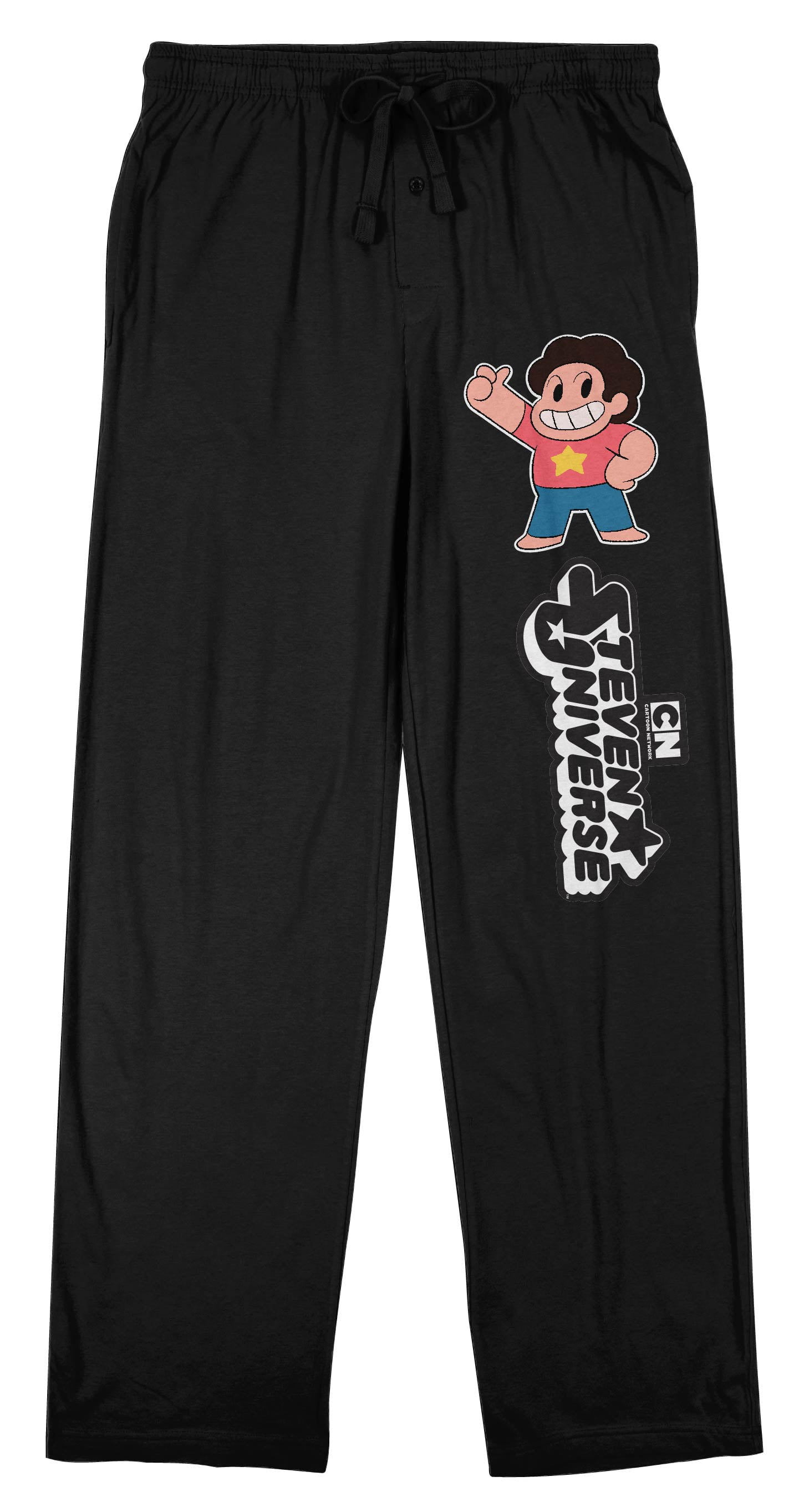 Steven Universe Steven Character Men's Black Graphic Sleep Pajama Pants ...