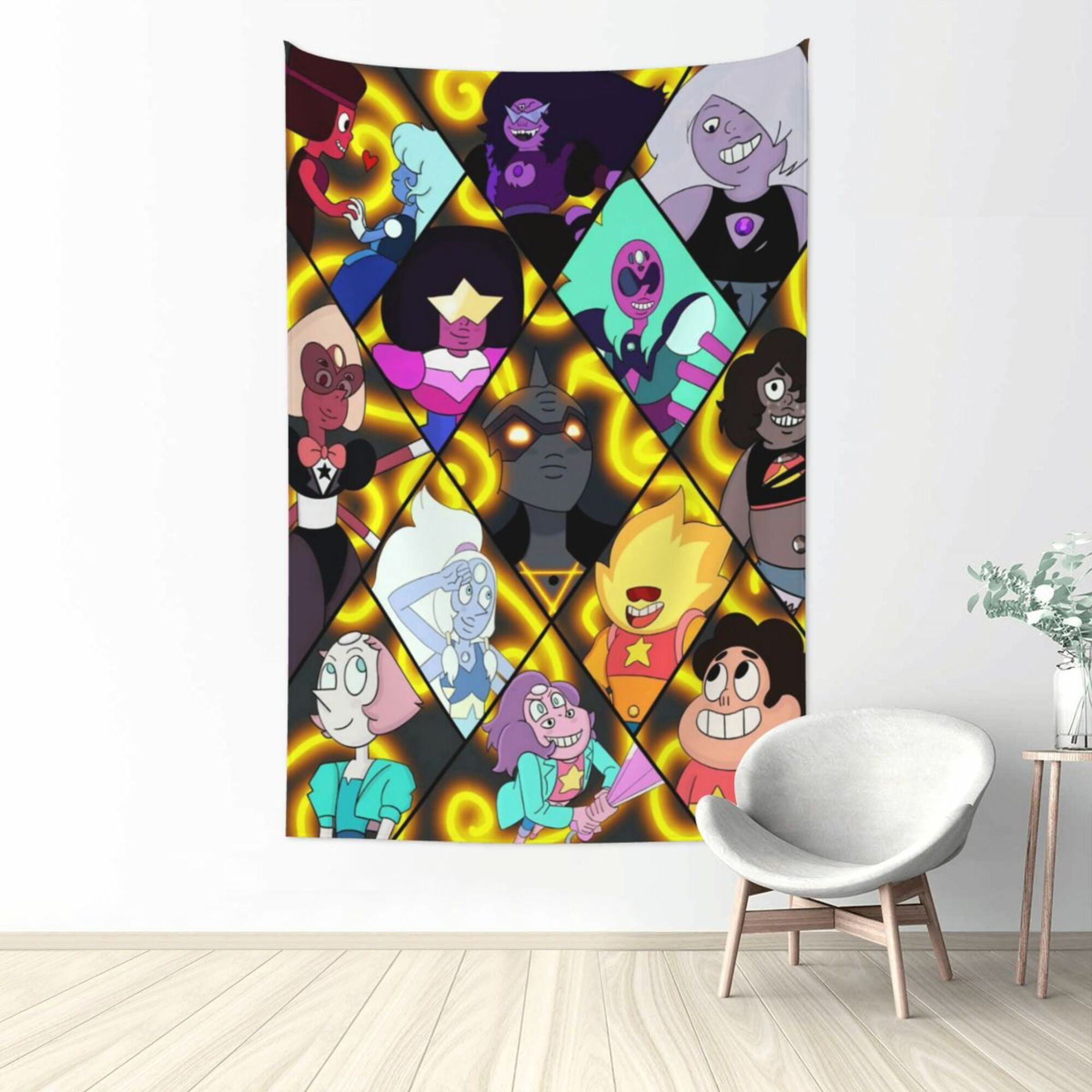Steven Universe Tapestry Cartoon Print Wall Art Hanging Tapestry Anime ...