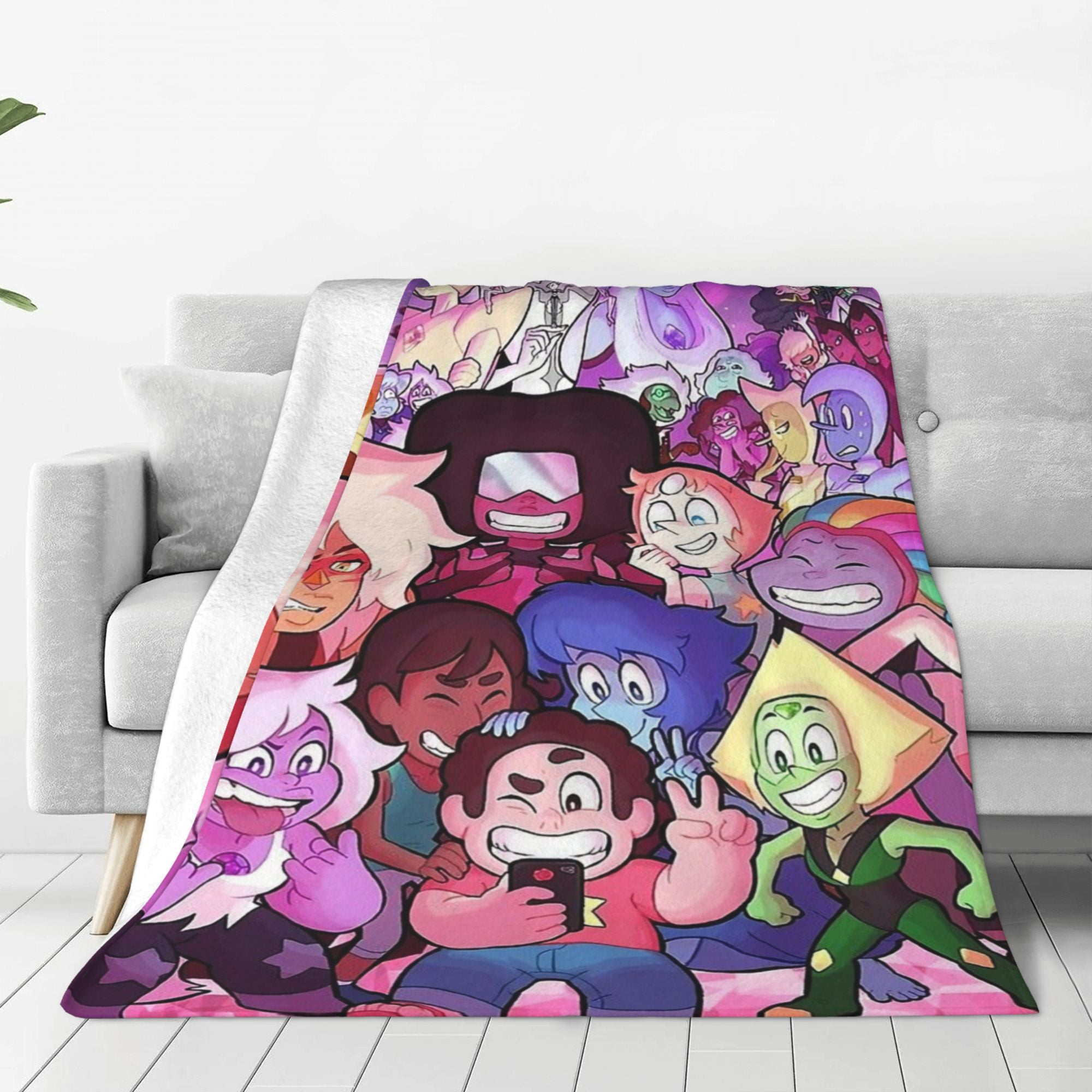 Steven Universe Throw Blanket Soft Plush Travel Blanket For Bedroom ...