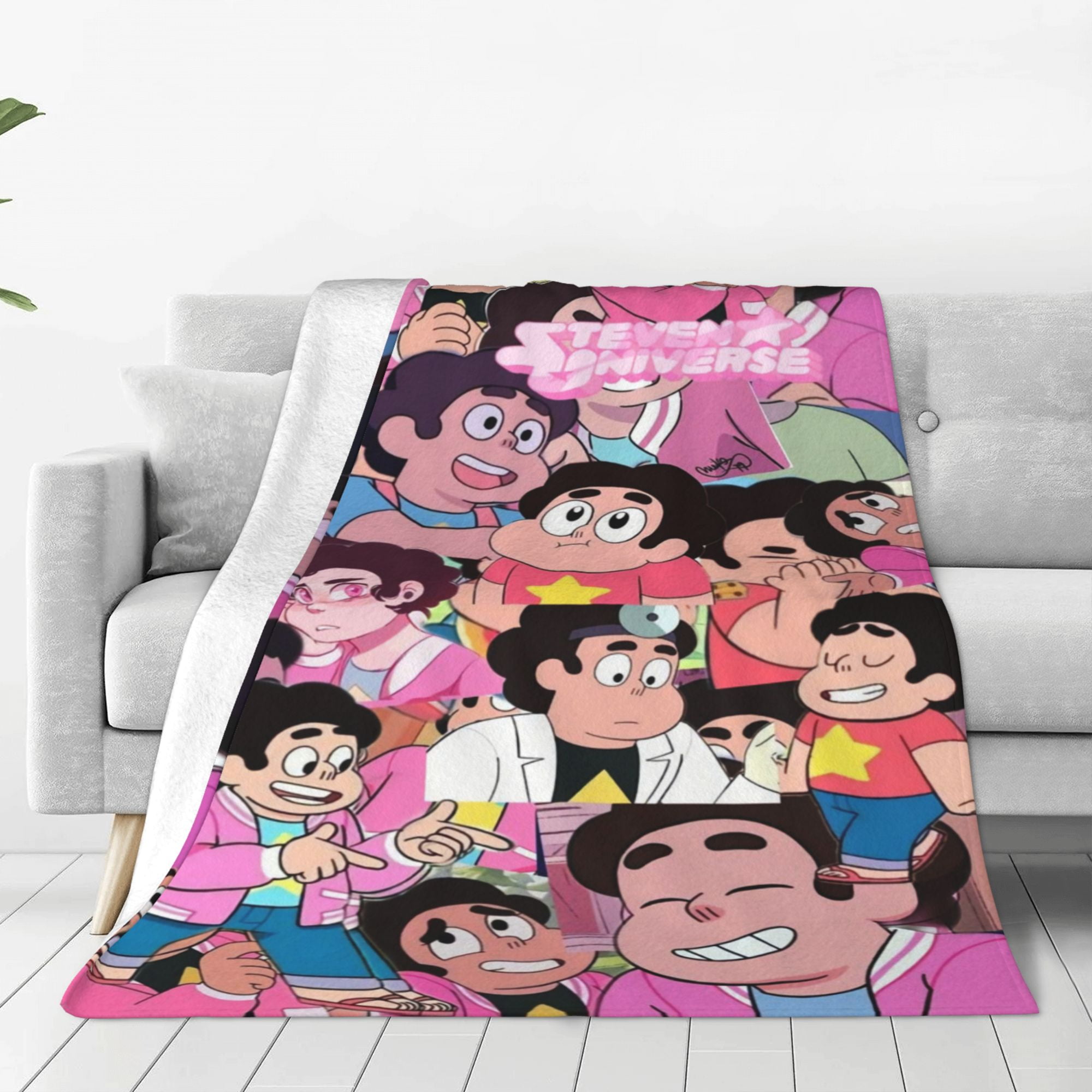 Steven Universe Throw Blanket Soft Plush Travel Blanket For Bedroom ...