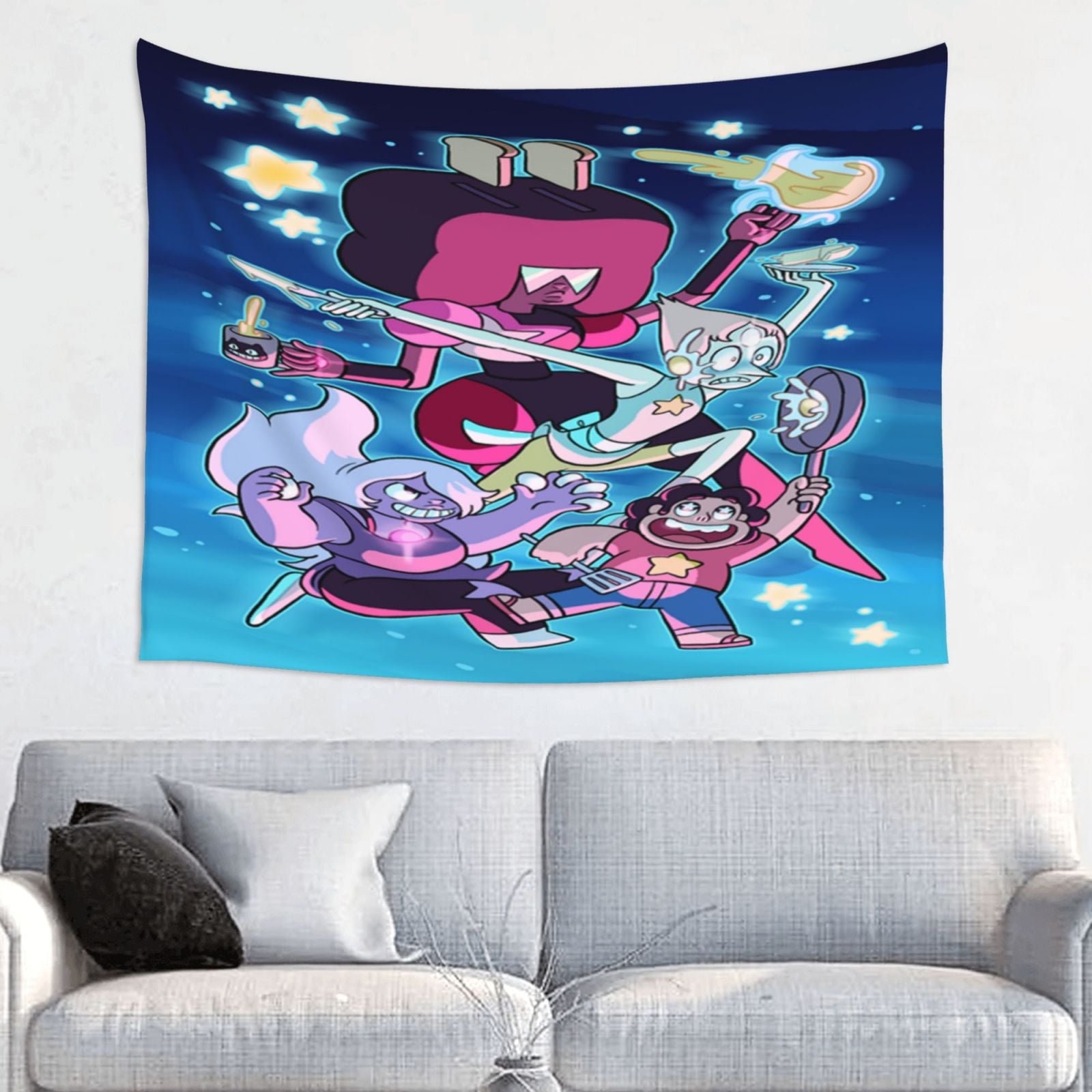 Steven Universe Wall Art Cartoon Tapestry Hanging In Bedroom Living ...