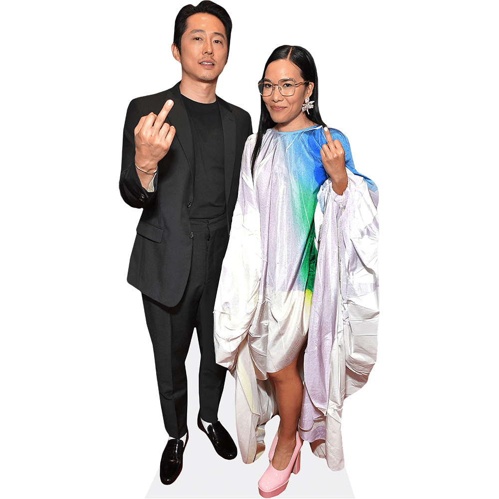 Steven Yeun And Ali Wong (Duo 1) Mini Celebrity Cutout Standee ...