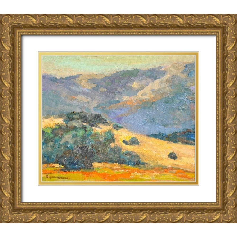 Stevens, Allayn 17x15 Gold Ornate Wood Framed with Double Matting ...