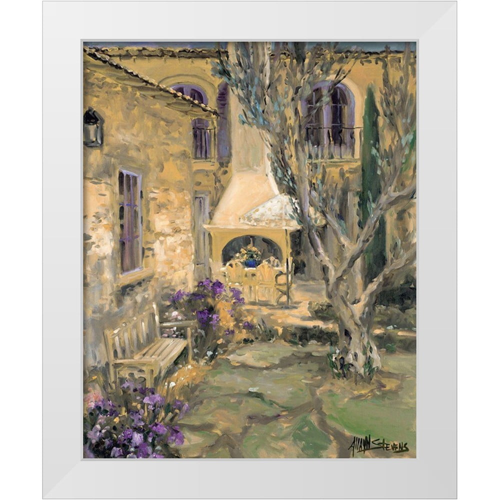 Stevens, Allayn 26x32 White Modern Wood Framed Museum Art Print Titled ...