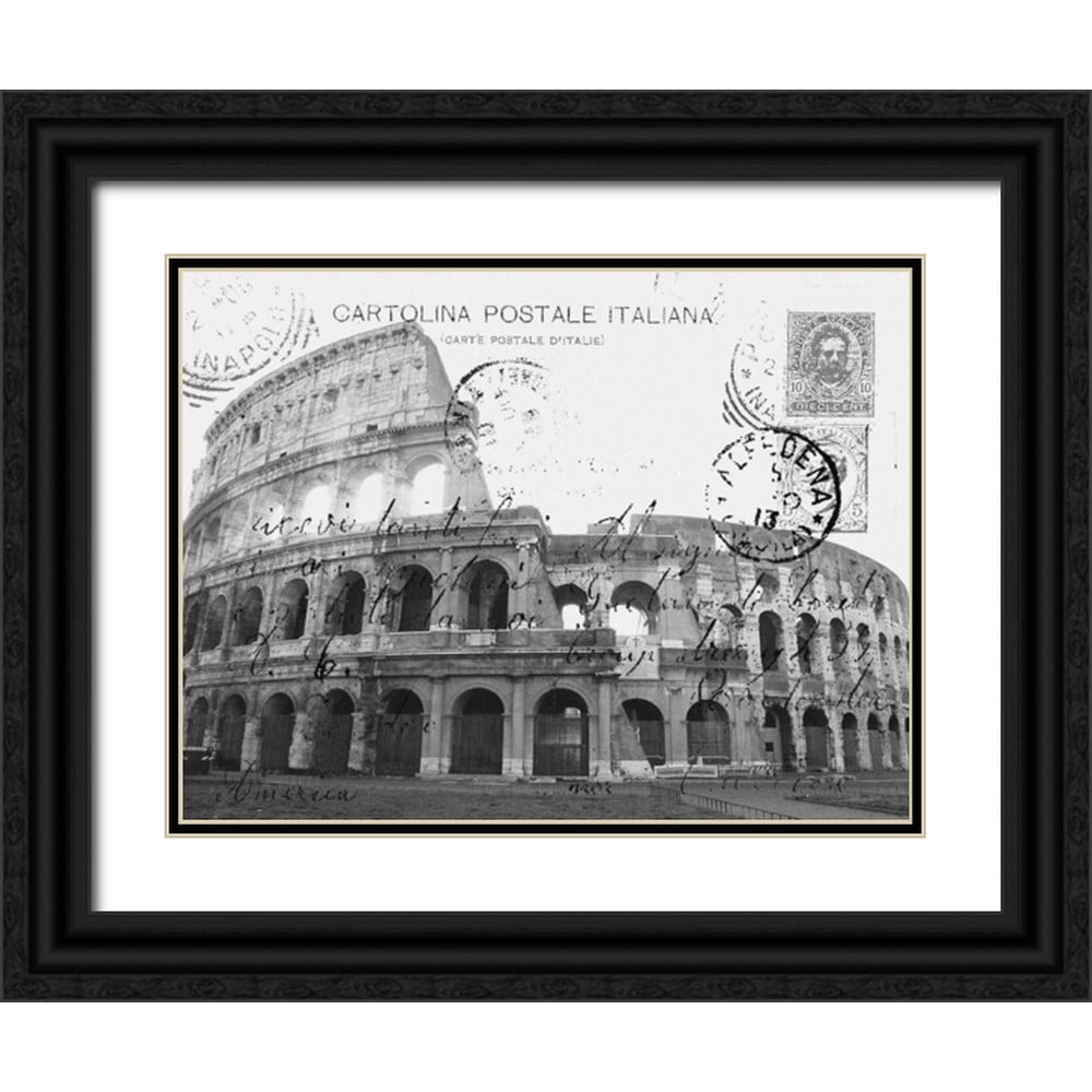 Stevens, Carole 24x19 Black Ornate Wood Framed with Double Matting ...