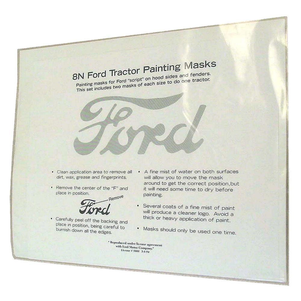Stevens Lake Parts FDS174 Fits Ford Script Painting Mask Kit (for ...