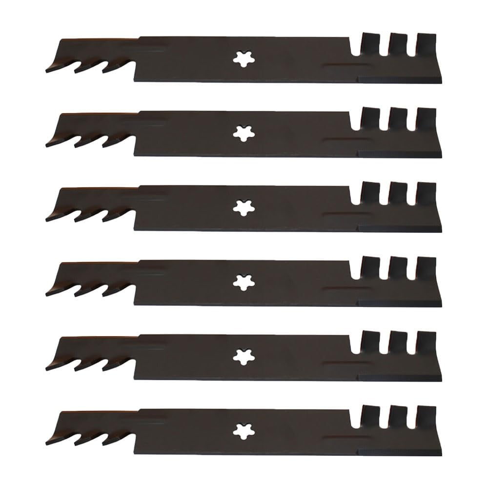 Stevens Lake Parts One New Toothed Mulching Mower Blade Fits Husqvarna Models Replaces 187254 ...