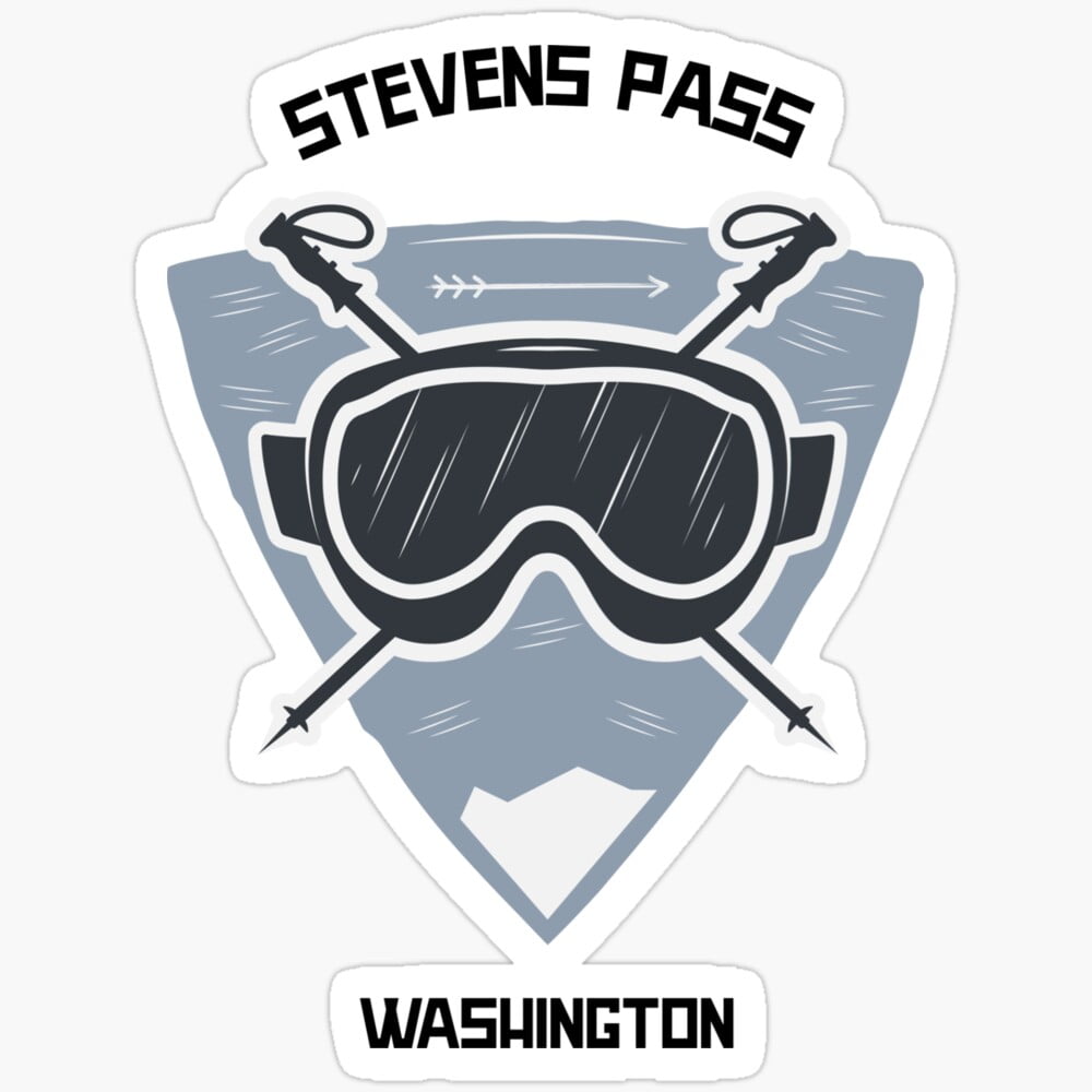 Stevens Pass Washington Sticker Phone Decal Water Bottle Stickers Car ...