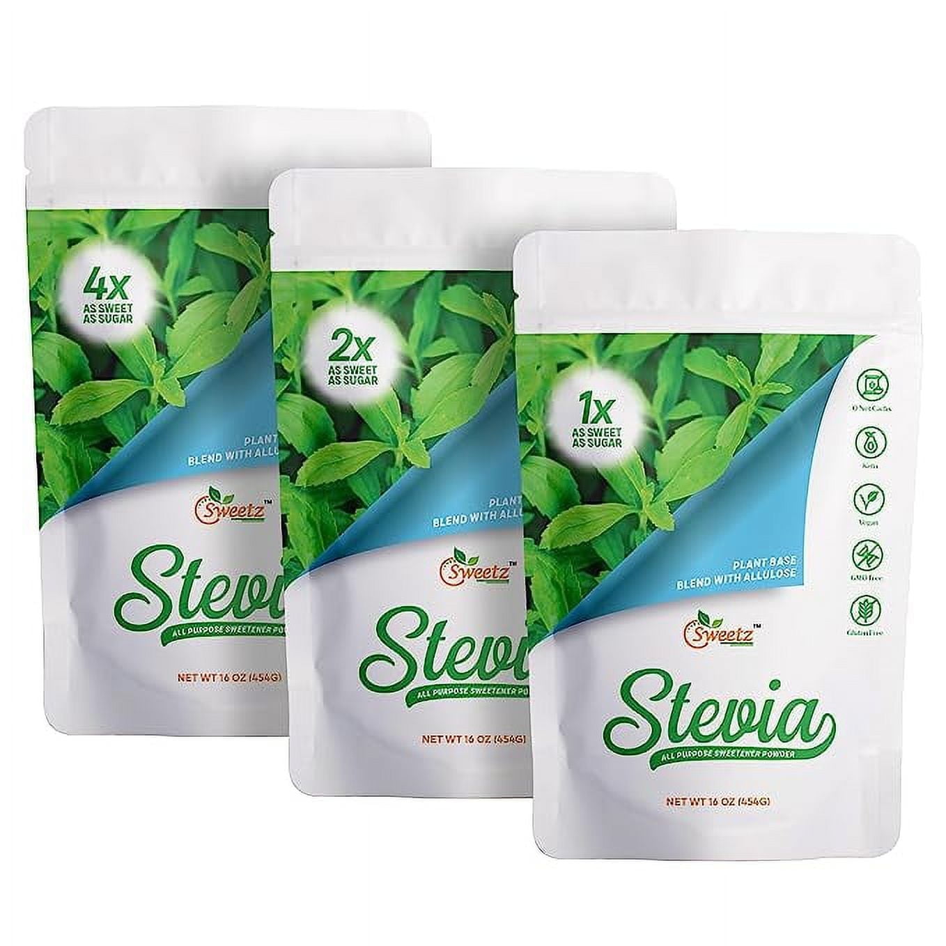 G-Sweetz Stevia – Allulose All Purpose Sweetener Multi-Pack-3: 1X, 2X, and 4X RSS (Relative ...