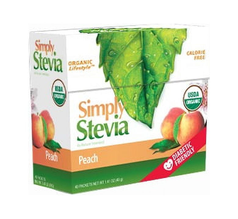 Stevia Packets Peach 1g 40 Per Box Stevia International 40 Packet ...