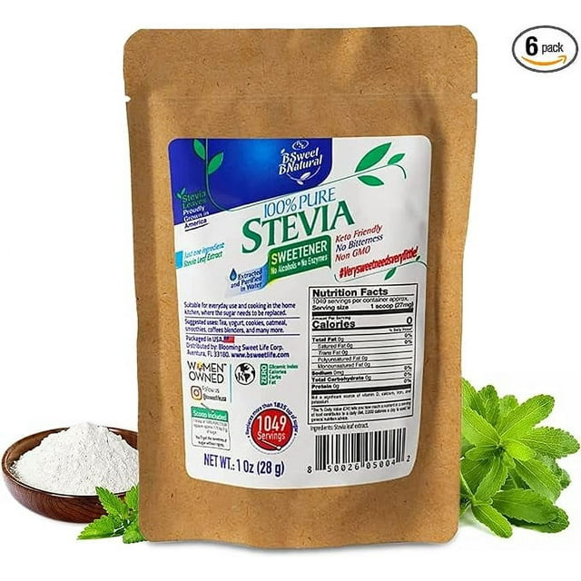 100% Pure Stevia Leaf Extract Powder, Zero Calorie, Keto Friendly, No ...